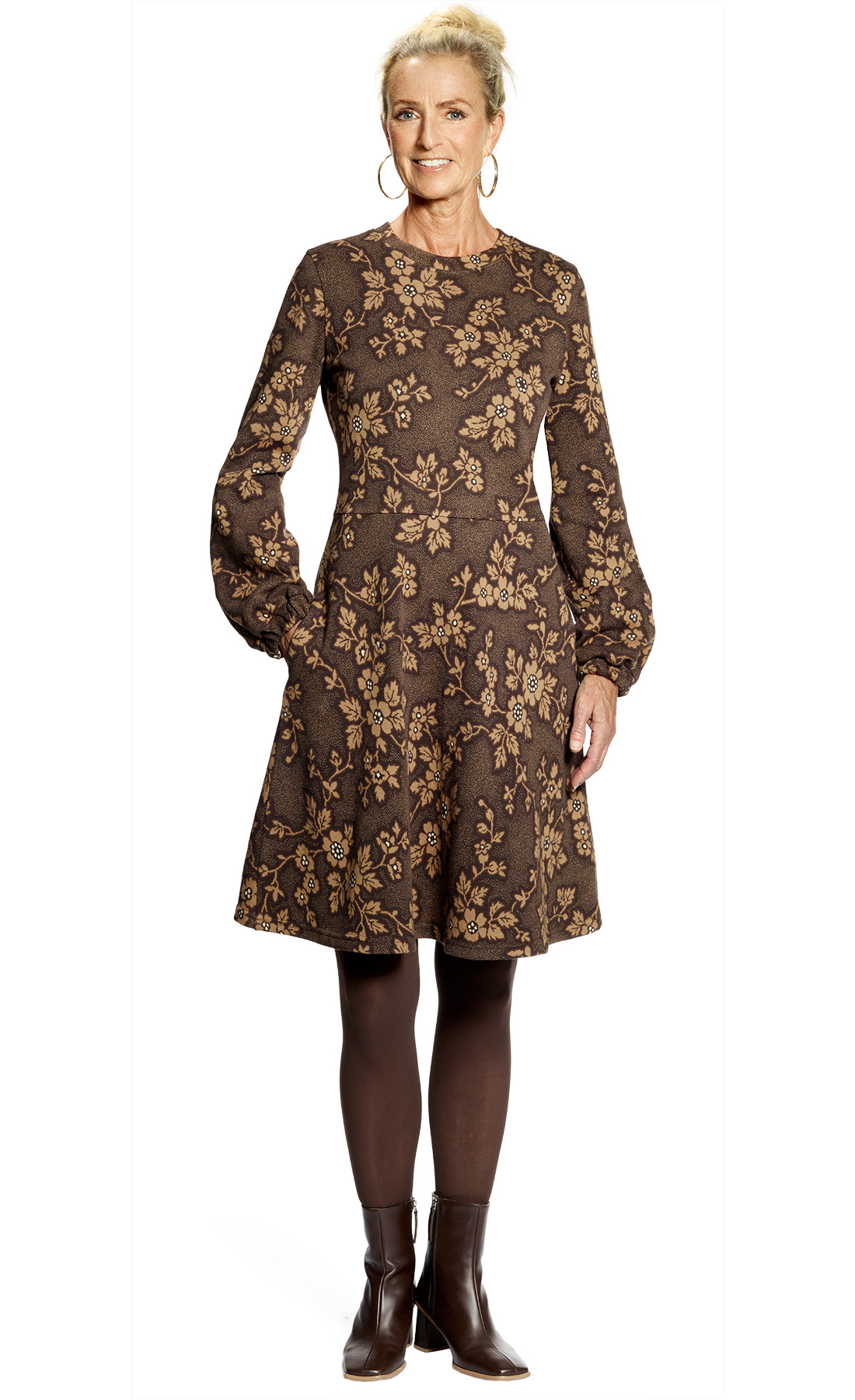 Jerseytyg Isfa brunrosa. Edursdotter